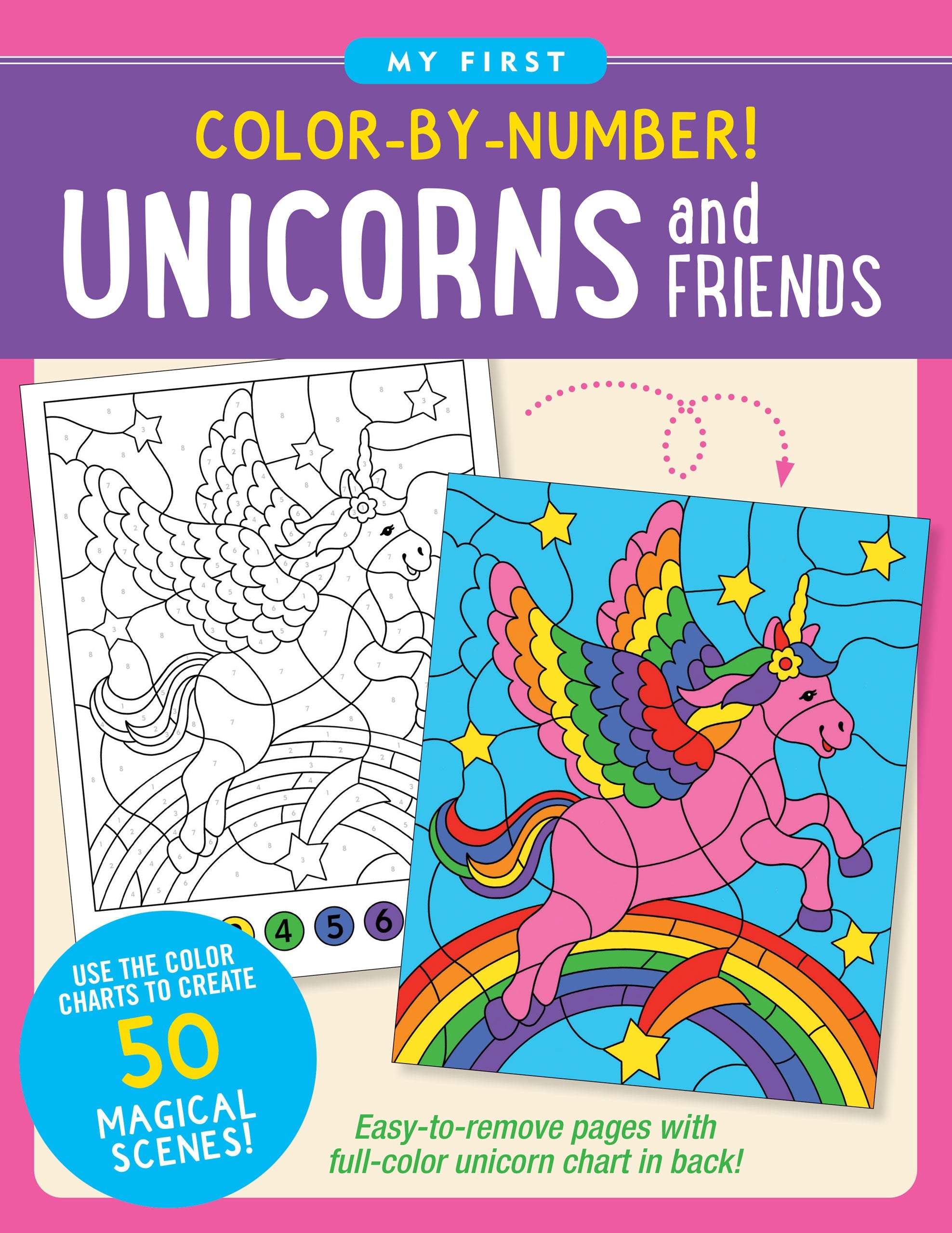 My First Color-By-Number! Unicorn and Friends – Peter Pauper Press