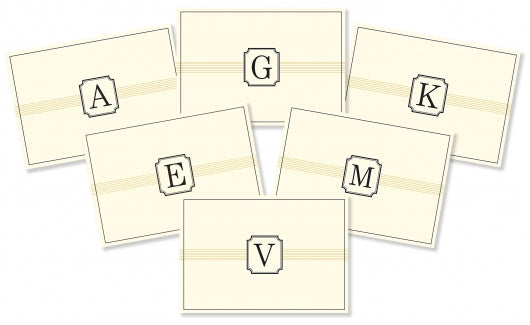 Monogram Note Cards – Peter Pauper Press