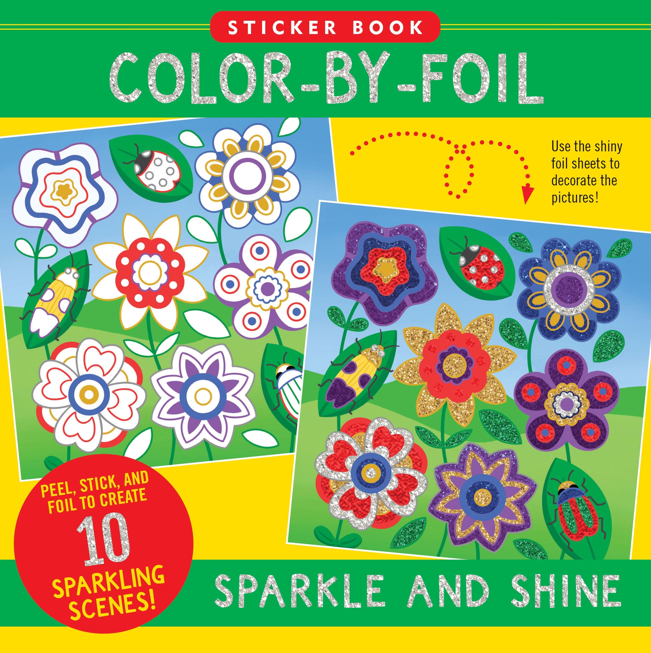Color-By-Foil Sticker Book -- Sparkle and Shine – Peter Pauper Press
