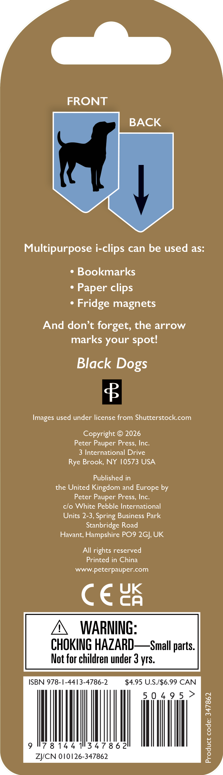 Black Dogs i-clips Magnetic Page Markers – Peter Pauper Press
