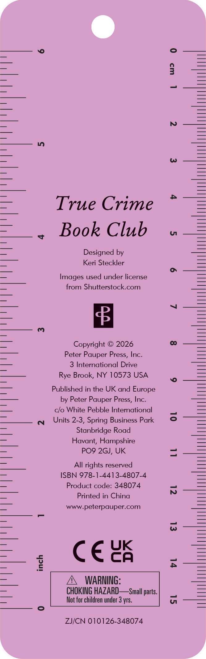 True Crime Book Club Beaded Bookmark – Peter Pauper Press