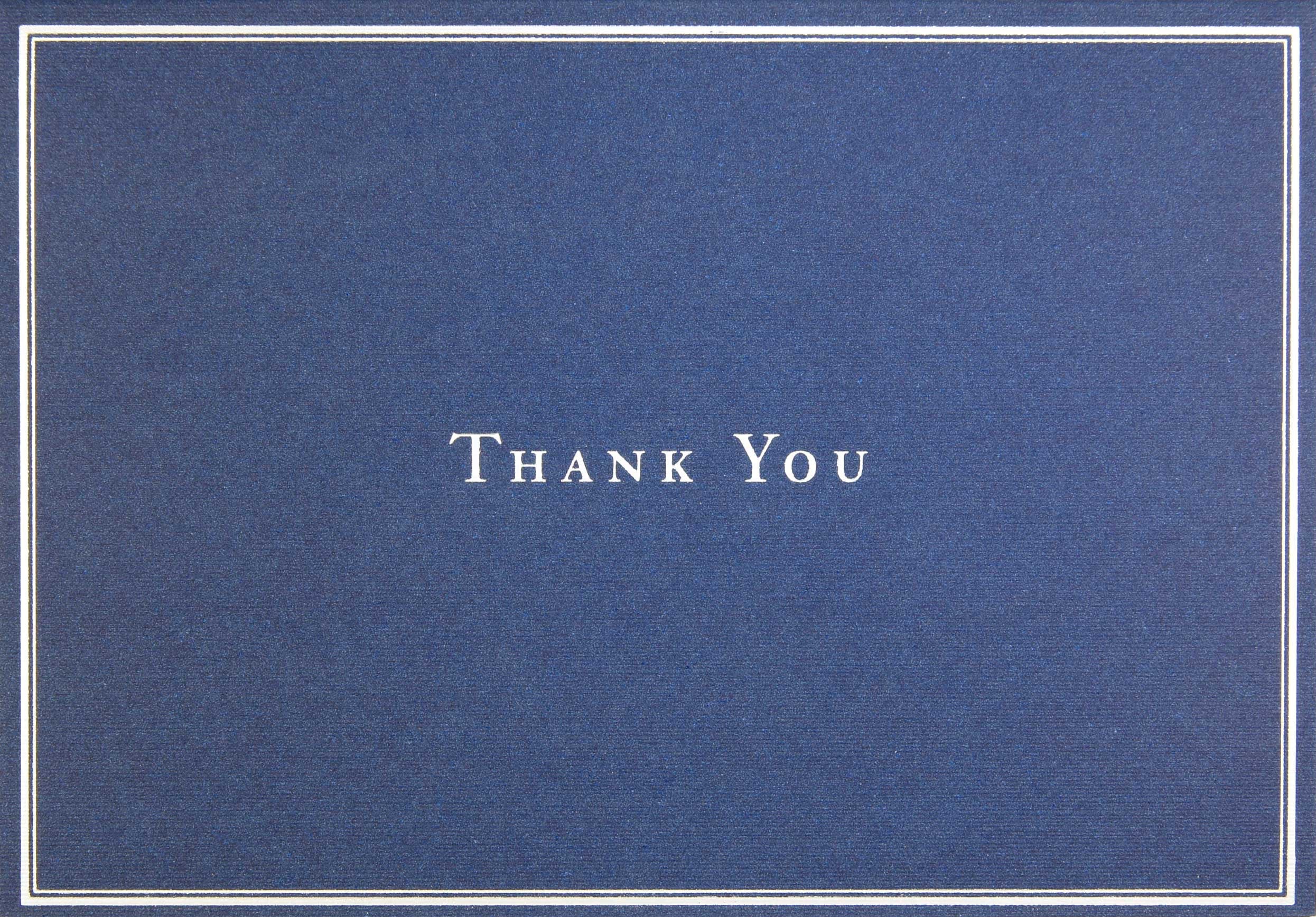 Navy Blue Thank You Notes – Peter Pauper Press