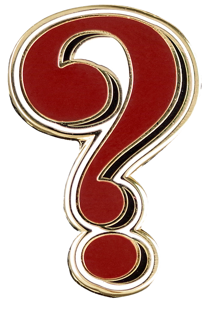 Question Mark Enamel Pin – Peter Pauper Press