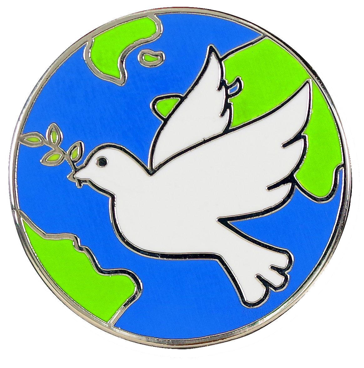 Peace Dove Enamel Pin – Peter Pauper Press