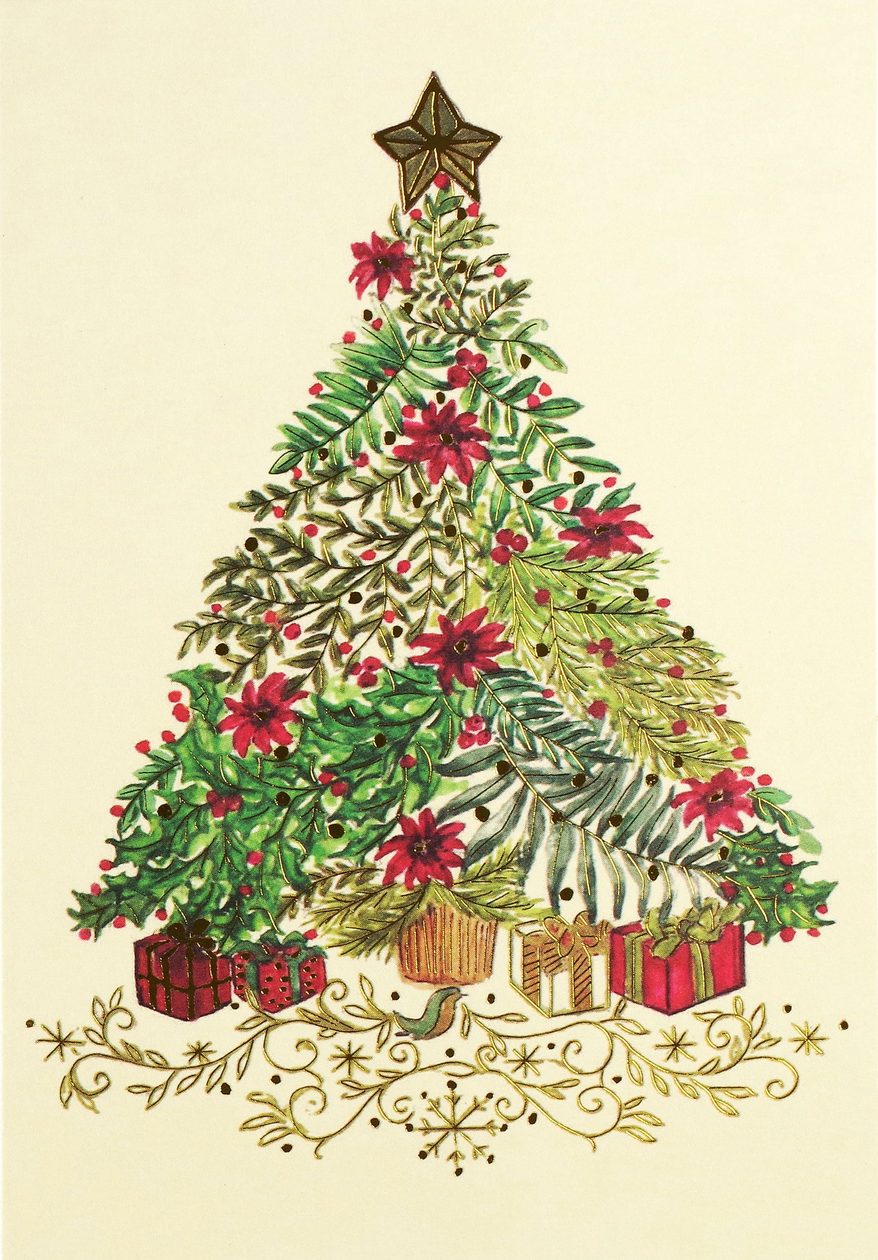 Festive Evergreen Small Boxed Holiday Cards – Peter Pauper Press