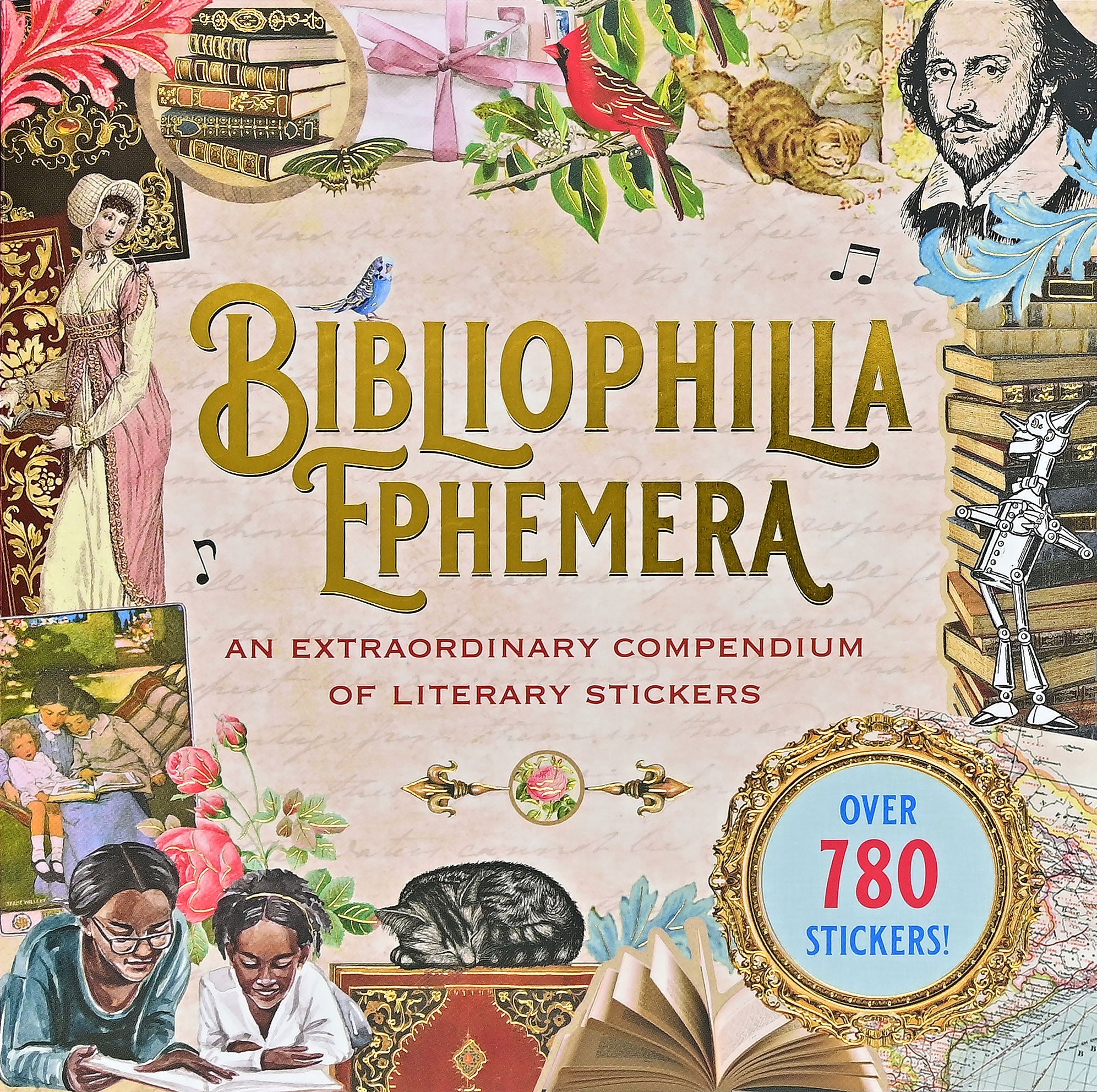 Bibliophilia Ephemera Sticker Book – Peter Pauper Press