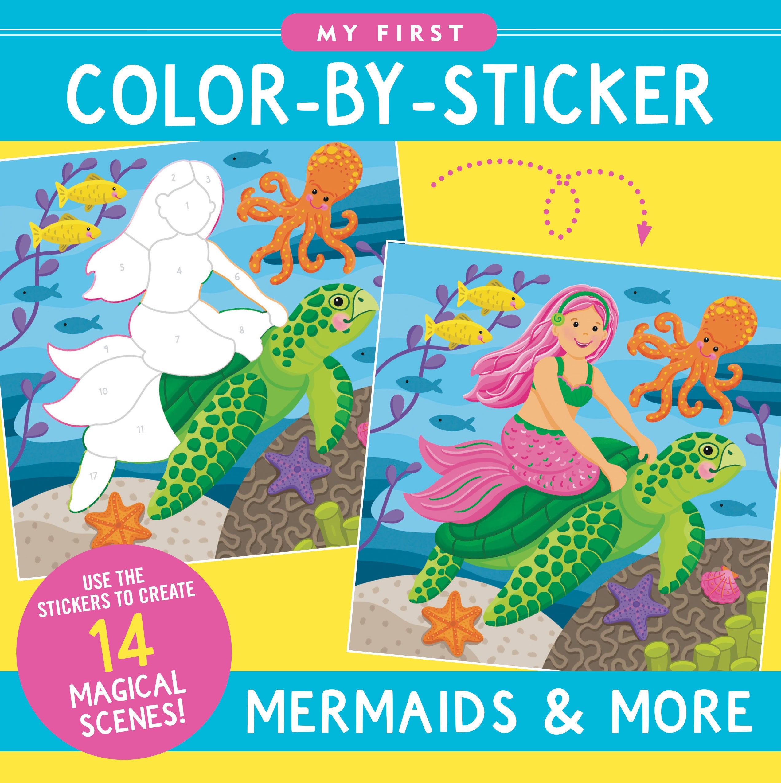 My First Color-by-Sticker Book -- Mermaids & More – Peter Pauper Press